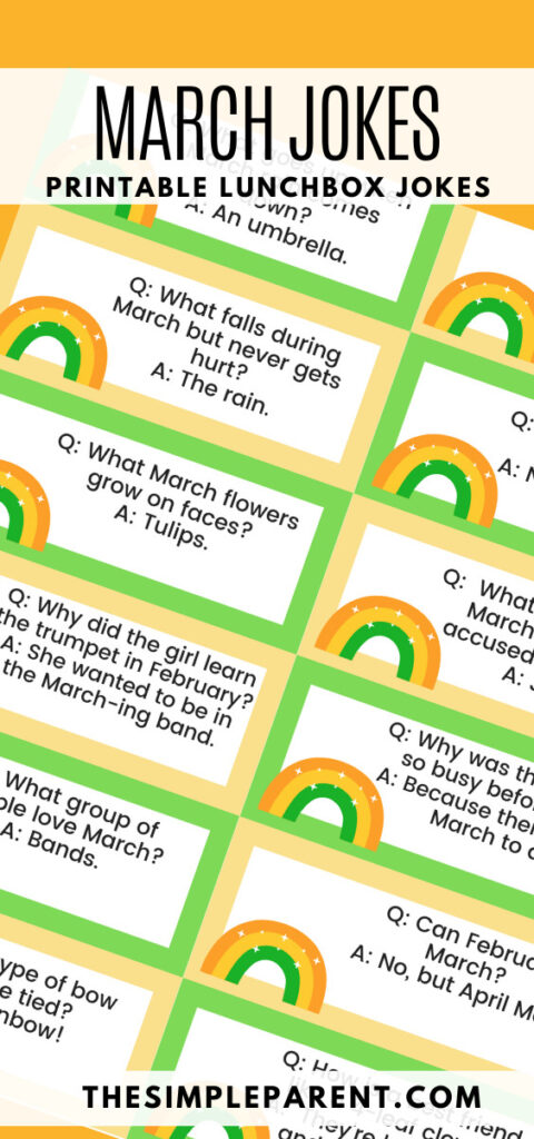 March Jokes for Kids - The Simple Parent