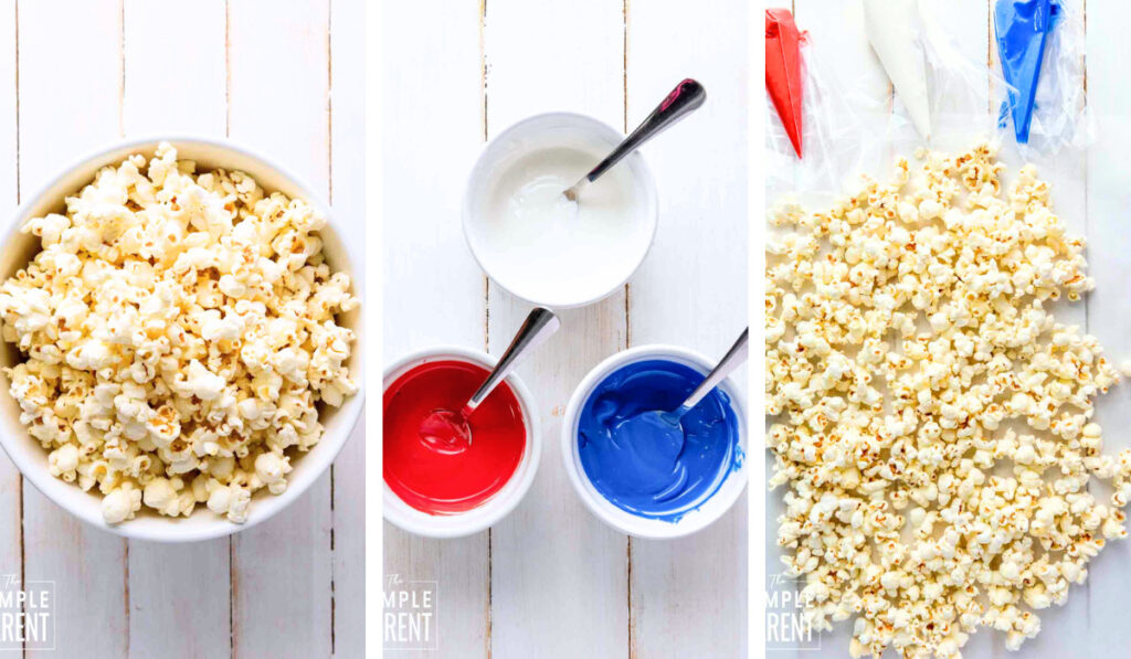 Red White and Blue Popcorn - The Simple Parent