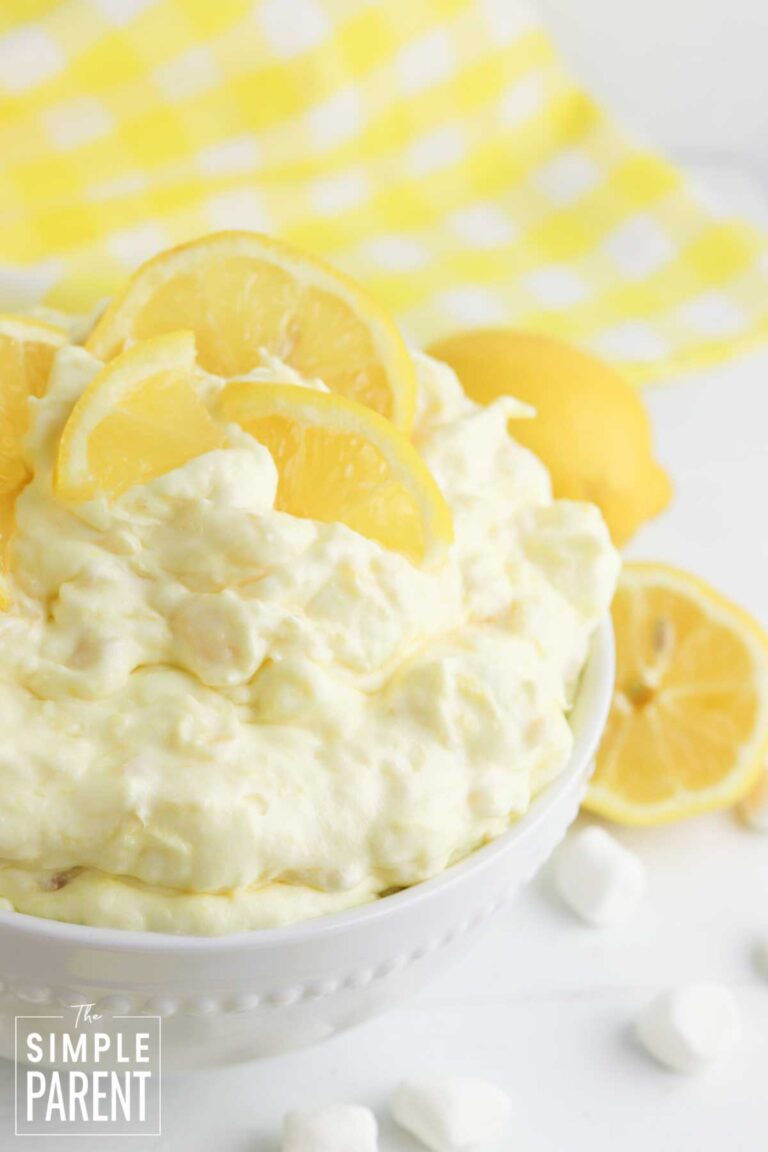 Lemon Fluff Dessert - The Simple Parent