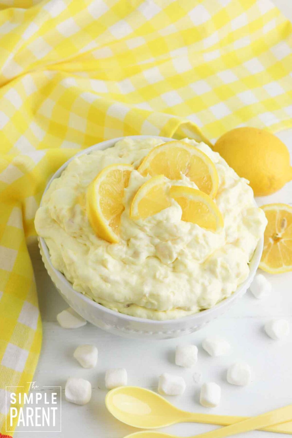Lemon Fluff Dessert - The Simple Parent