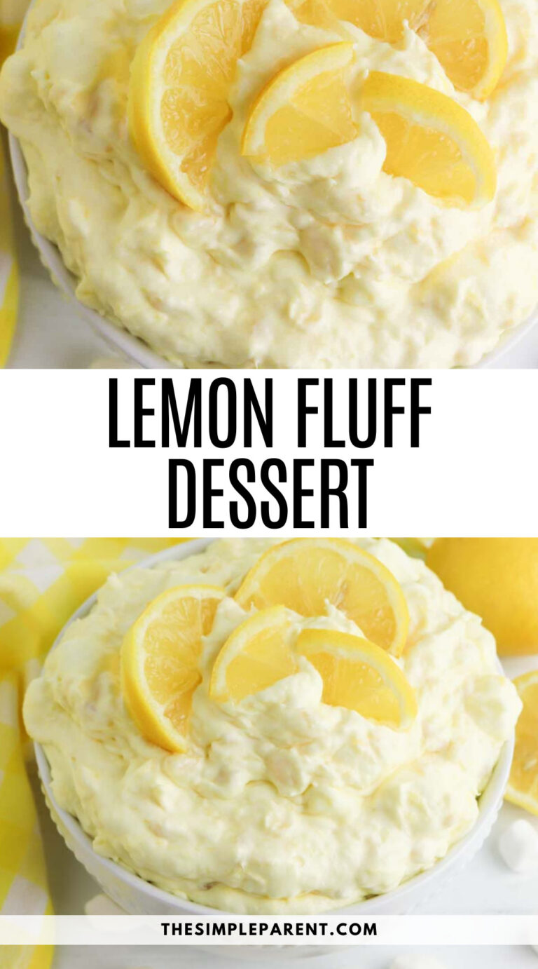Lemon Fluff Dessert - The Simple Parent