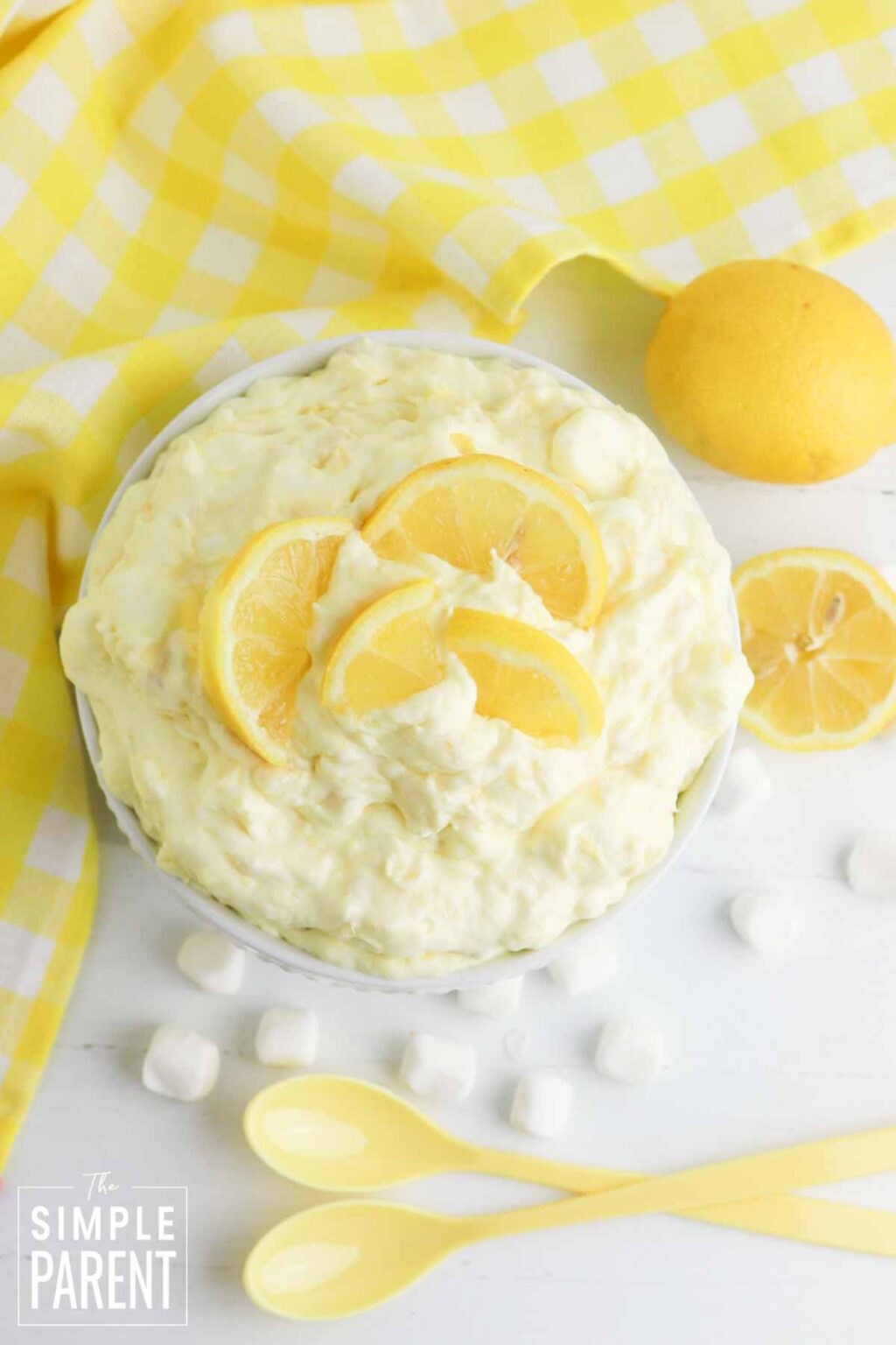 Lemon Fluff Dessert - The Simple Parent