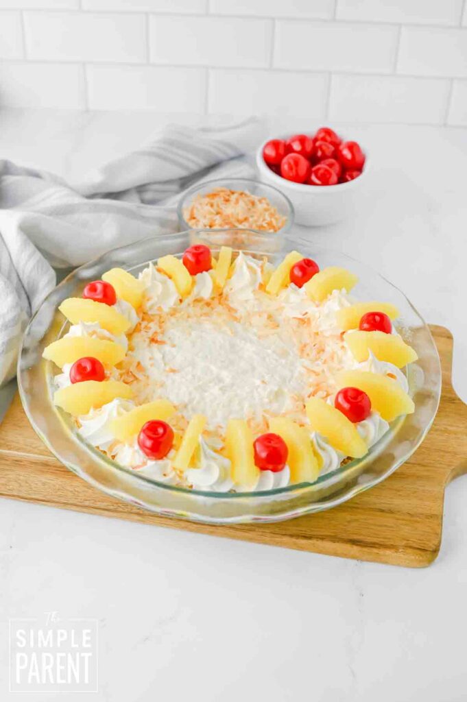 No Bake Pineapple Pie - The Simple Parent