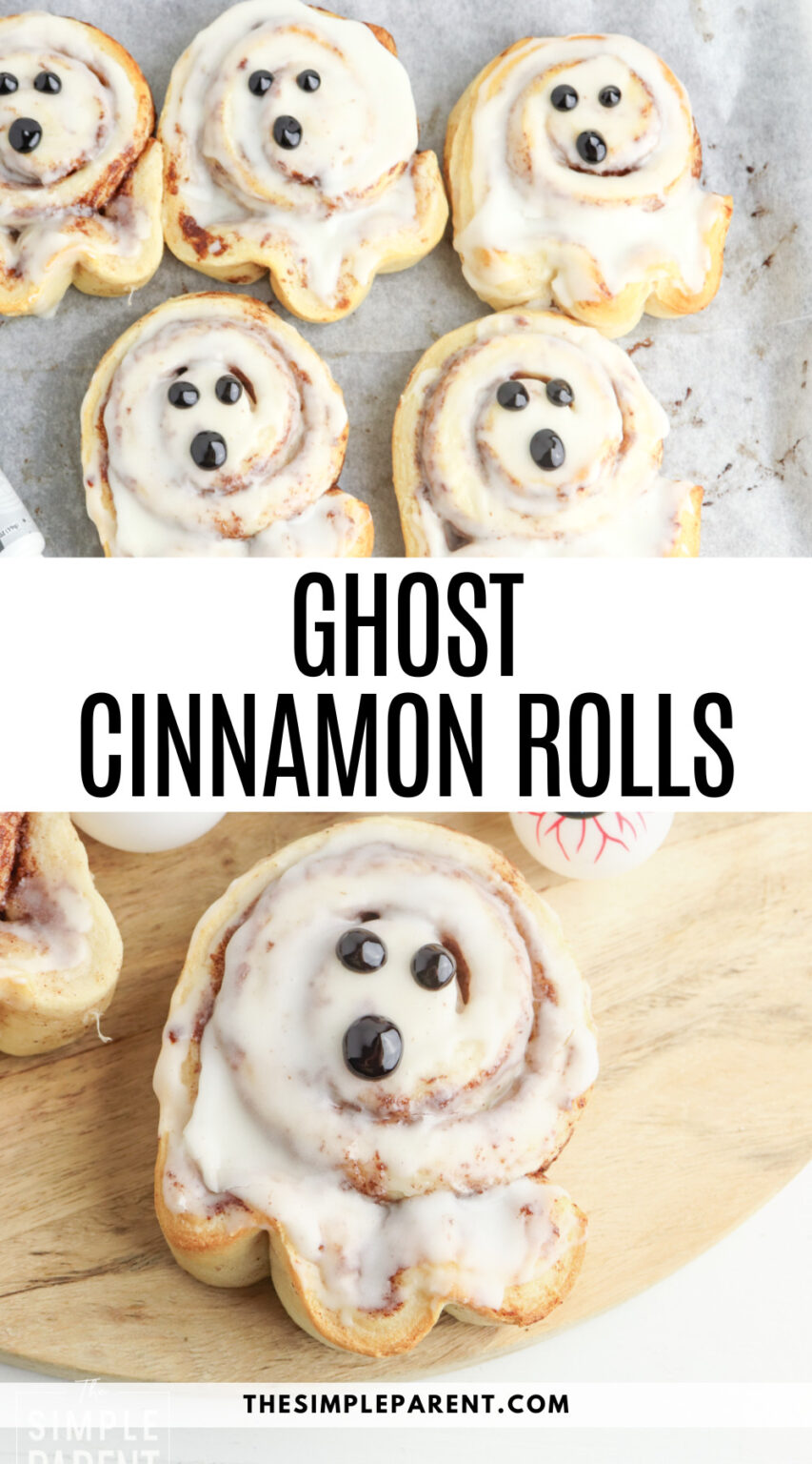 Ghost Cinnamon Rolls - The Simple Parent