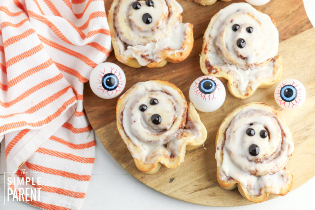 Ghost Cinnamon Rolls - The Simple Parent