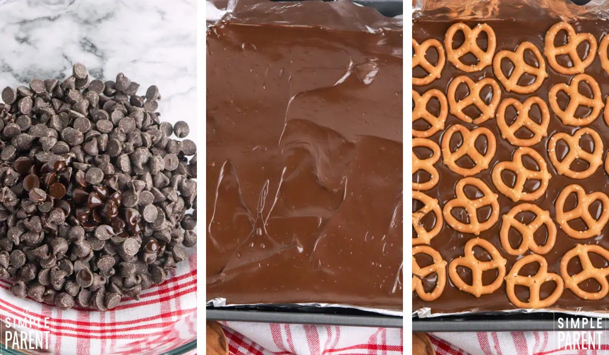 Salted Caramel Pretzel Bark (Easy Christmas Treat)