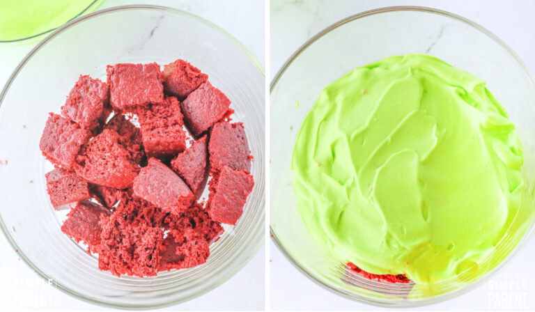 Christmas Trifle (Red Velvet Grinch Themed Dessert)