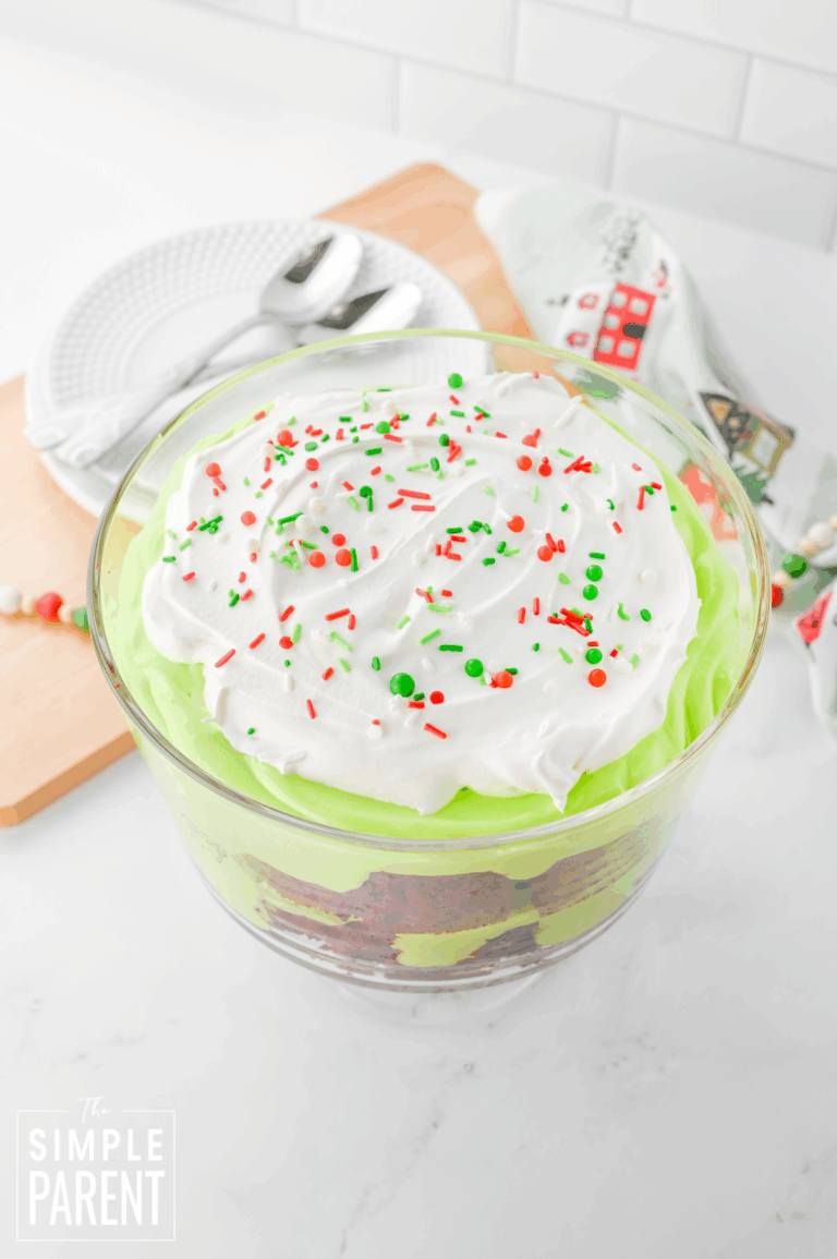 Christmas Trifle (Red Velvet Grinch Themed Dessert)