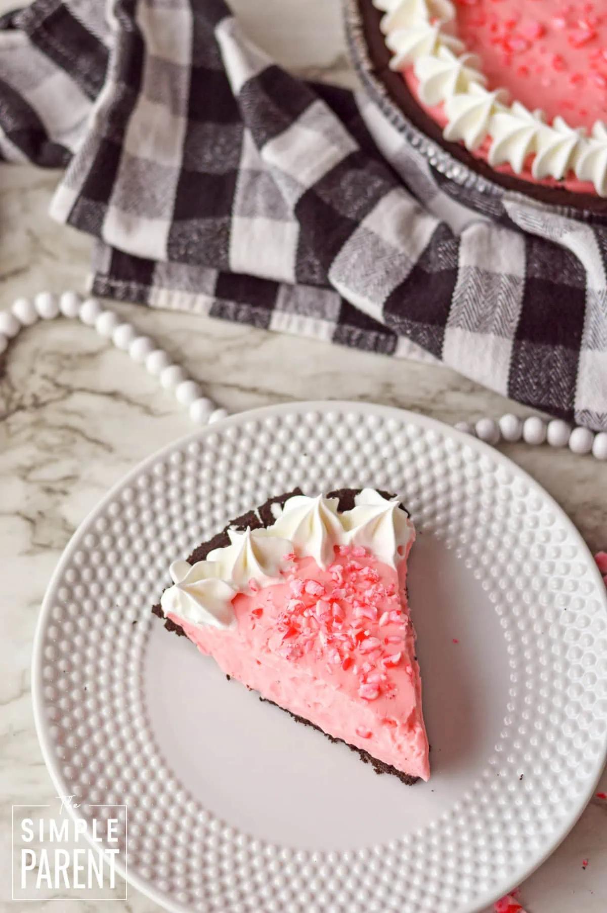 No Bake Peppermint Pie (Easy Christmas Dessert)