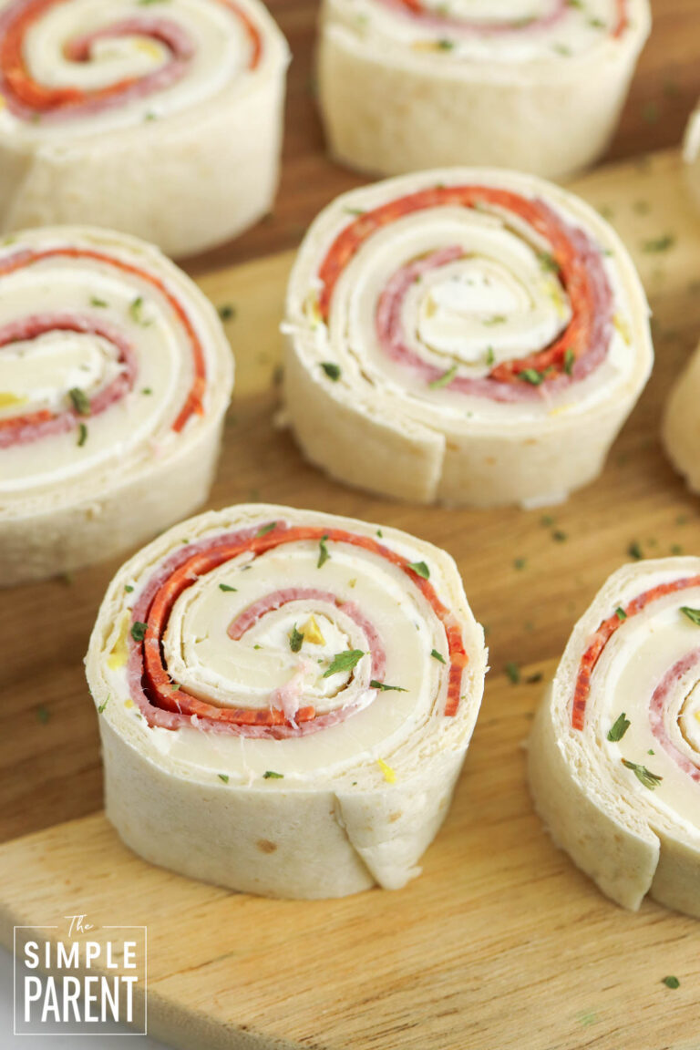 Italian Pinwheels (Quick & Easy Party Appetizer or Snack!)
