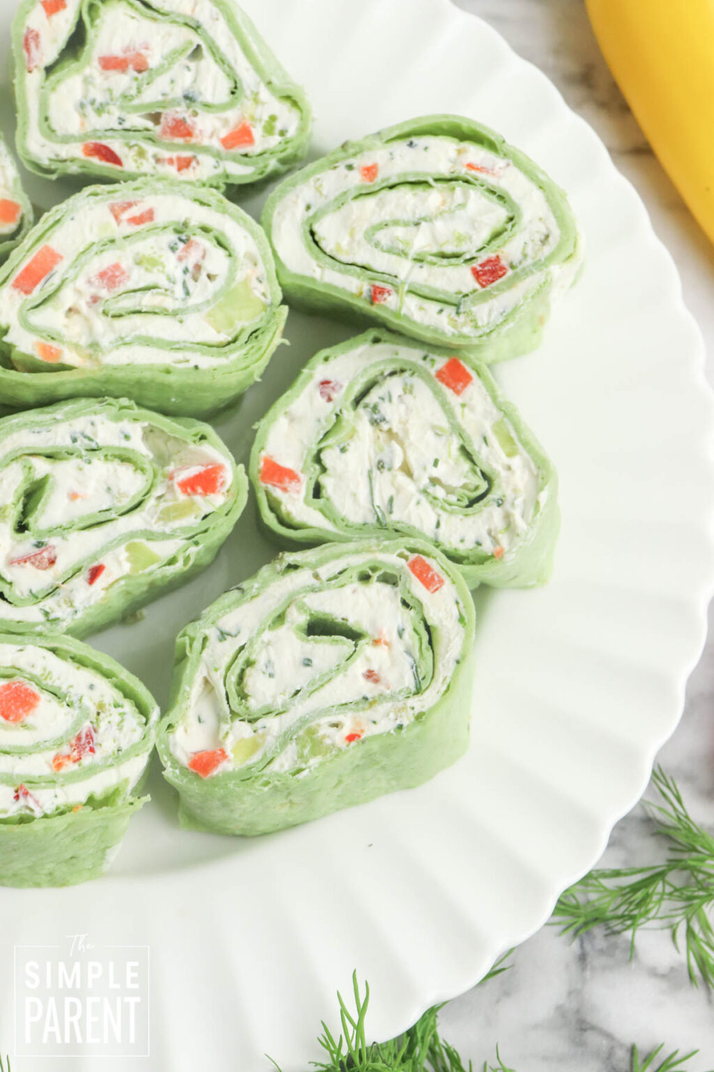 Veggie Pinwheels (Easy Appetizer or Snack Recipe)