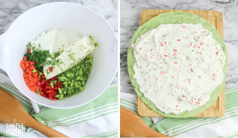 Veggie Pinwheels (Easy Appetizer or Snack Recipe)